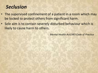 Etiopathogenesis and management of aggression and violence in inpatient ...