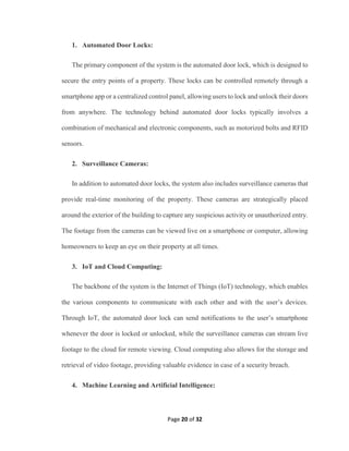 Edited-Automated Door Lock with Realtime Surveilance Chapter 1 to 5 ...