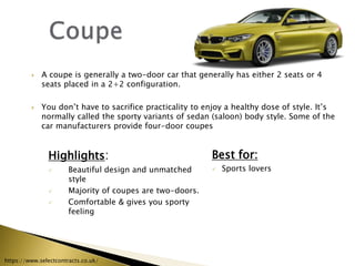 Car Body Style Guide | PPTX