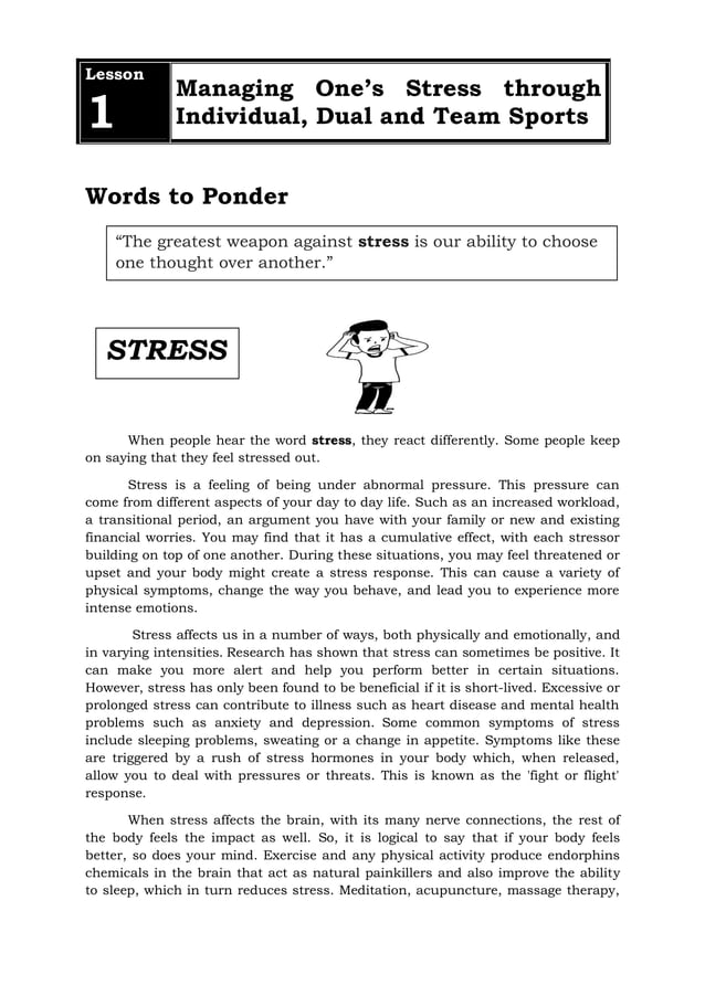 Edited-hope2_q2_MODULE 1_TheRoleofPhysicalActivityinManagingOnesStress ...