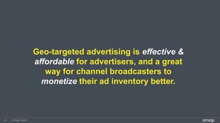 Geo-targeting cheat sheet | Amagi | PPT