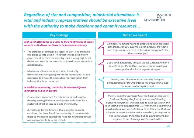 Creating and sustaining an effective strategic dialogue with business