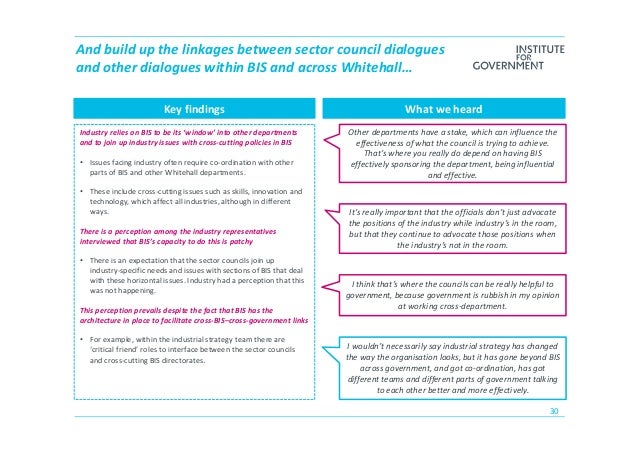 Creating and sustaining an effective strategic dialogue with business