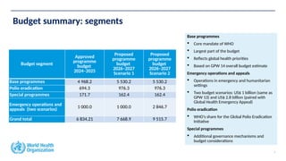 Draft proposed programme budget 2026-2027 | PPTX