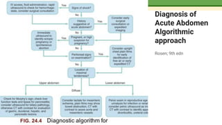 Acute abdominal pain evaluation in emergency department | PPT