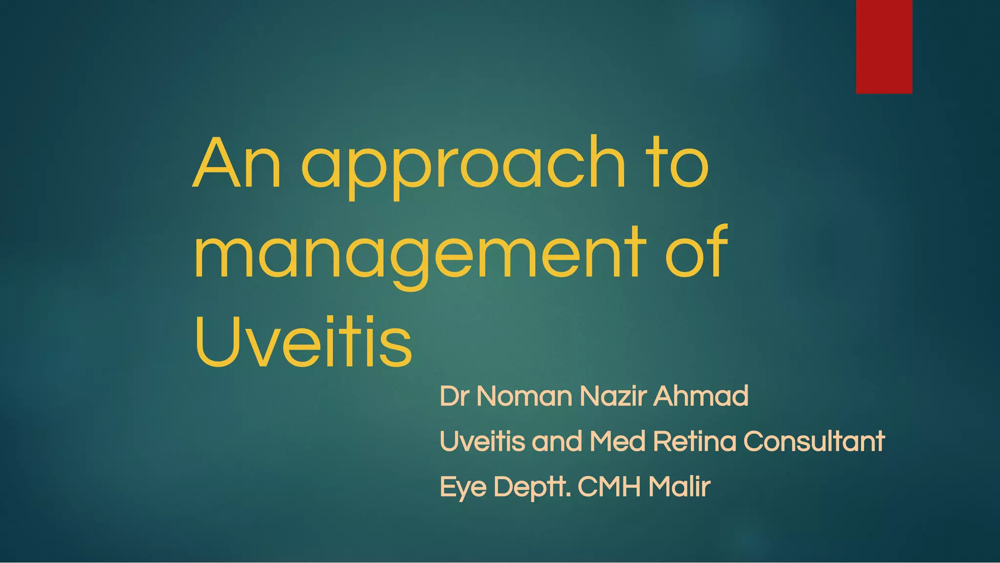 Approach to treating Uveitis.pdf