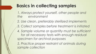 Collection and Handling of Specimens for Laboratory Diagnosis | PPT