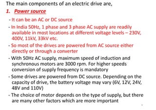 Concept And Dynamics Of Electric Drive - Block Diagrams And Equations | PDF
