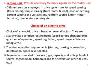 Concept And Dynamics Of Electric Drive - Block Diagrams And Equations ...