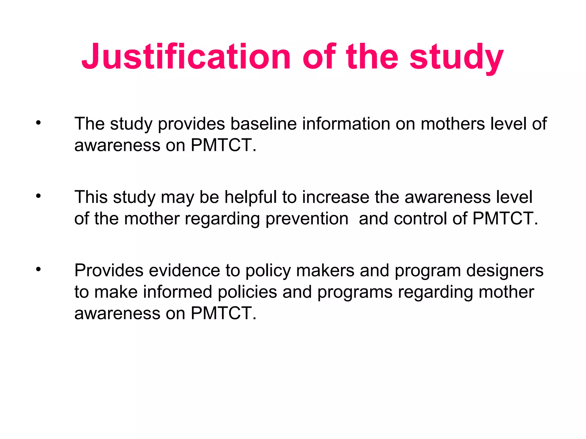 Awareness among the Mothers about Prevention and Control | PPT