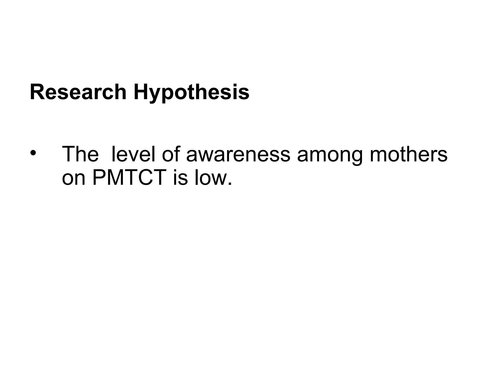 Awareness among the Mothers about Prevention and Control | PPT
