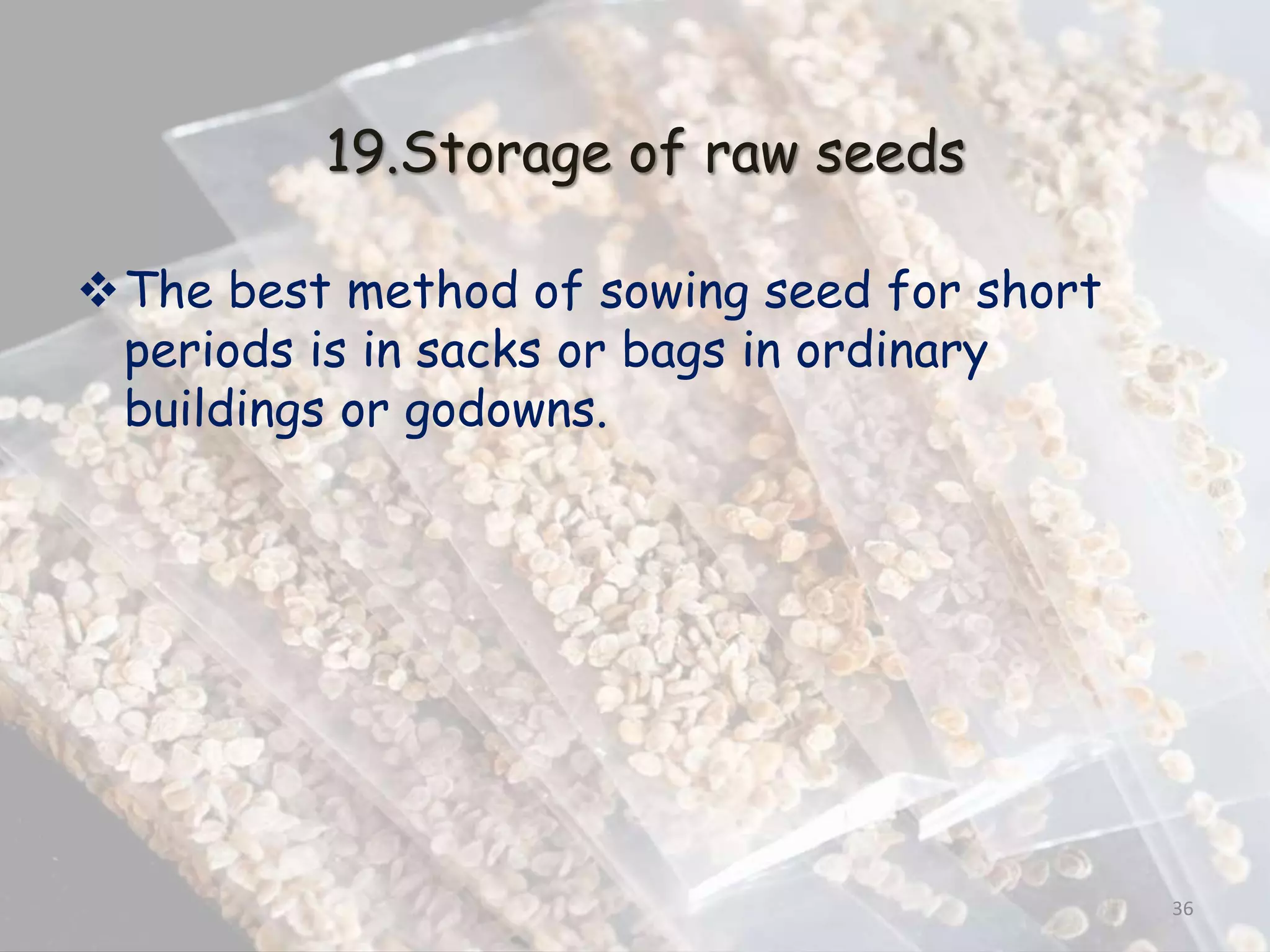 Principles of vegetable seed production | PPTX