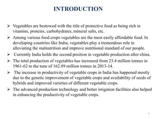 Principles of vegetable seed production | PPTX