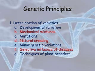 Principles of vegetable seed production | PPTX