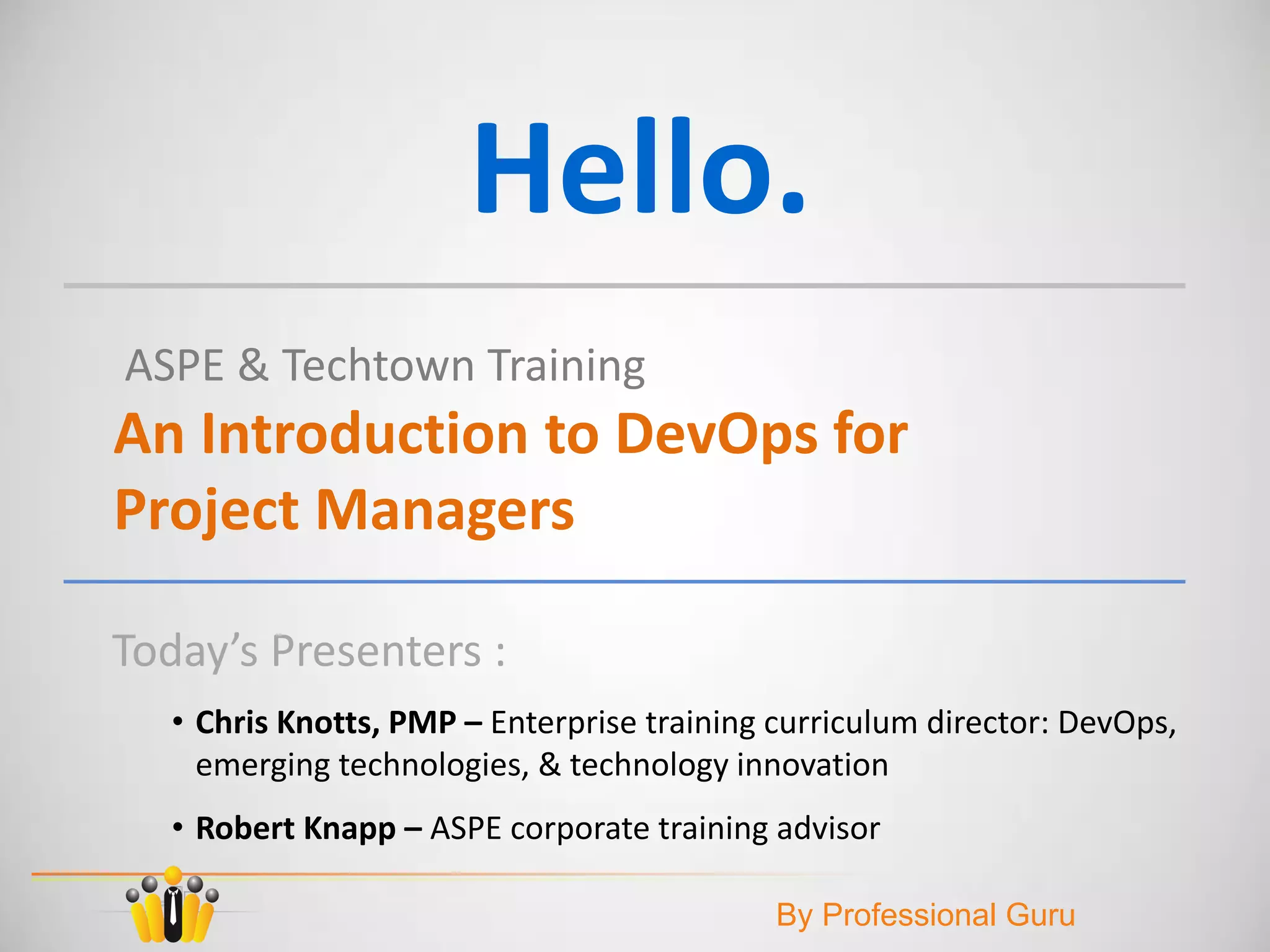 introduction to DEVOPS | PPT