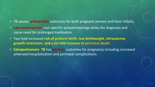 Tuberculosis in pregnancy and adolesence | PPTX