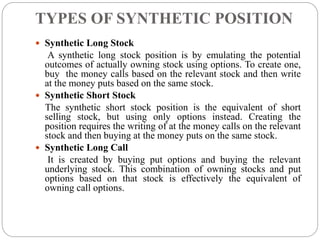 Synthetic Position 2018 | PPTX