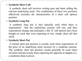 Synthetic Position 2018 | PPTX