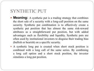 Synthetic Position 2018 | PPTX