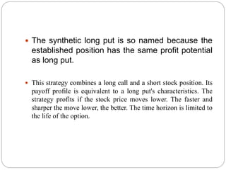Synthetic Position 2018 | PPTX