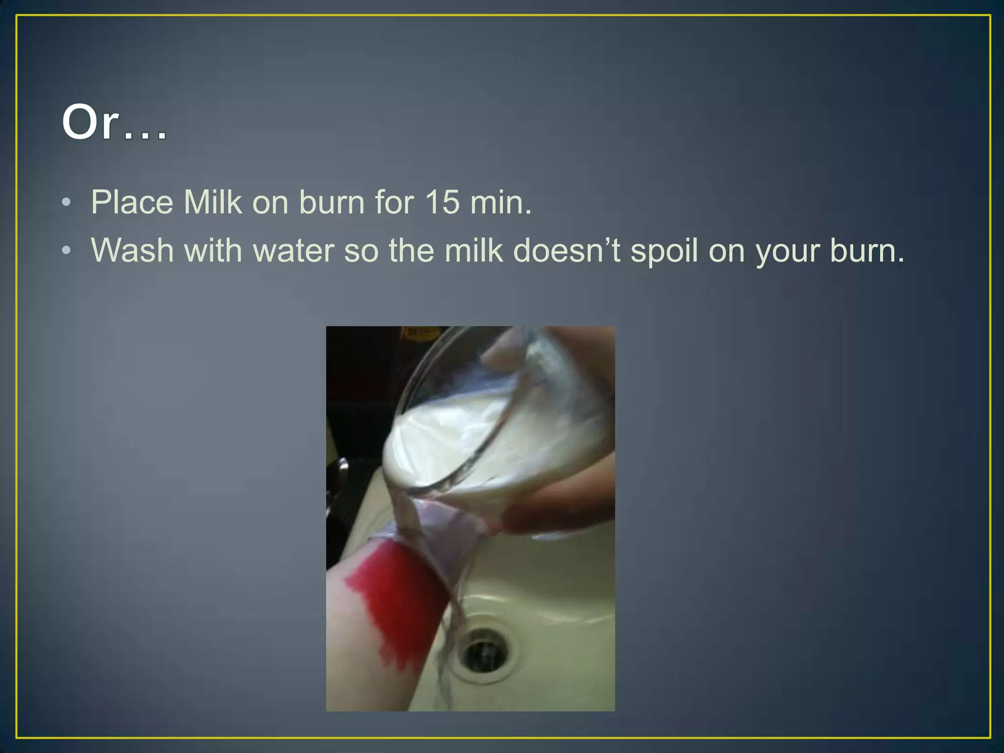 First Aid Presentation: Minor Burn and Moderate Road Rash | PPT