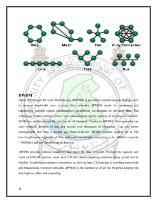 Internship ptcl report, optical fiber system, switching, transmission | PDF