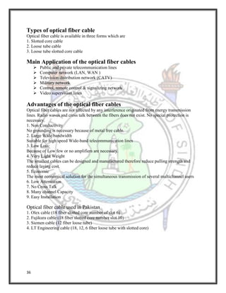 Internship ptcl report, optical fiber system, switching, transmission | PDF