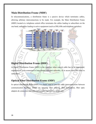 Internship ptcl report, optical fiber system, switching, transmission | PDF