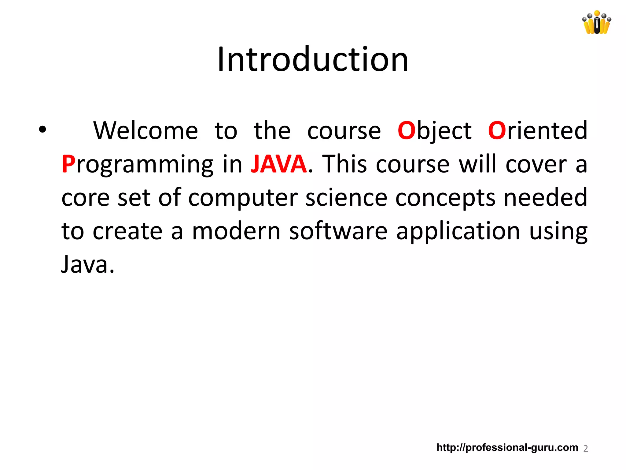 Introduction to Java | PDF