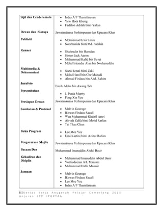 Contoh Kertas Kerja - Anugerah Pelajar Cemerlang IPGKTAA 2013 | DOCX