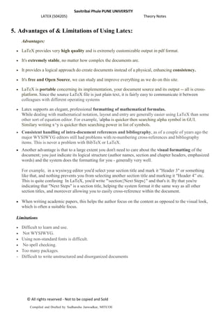 Latex Notes | PDF