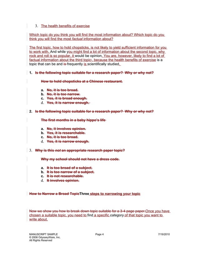 Edited manuscript sample middle school textbook | PDF