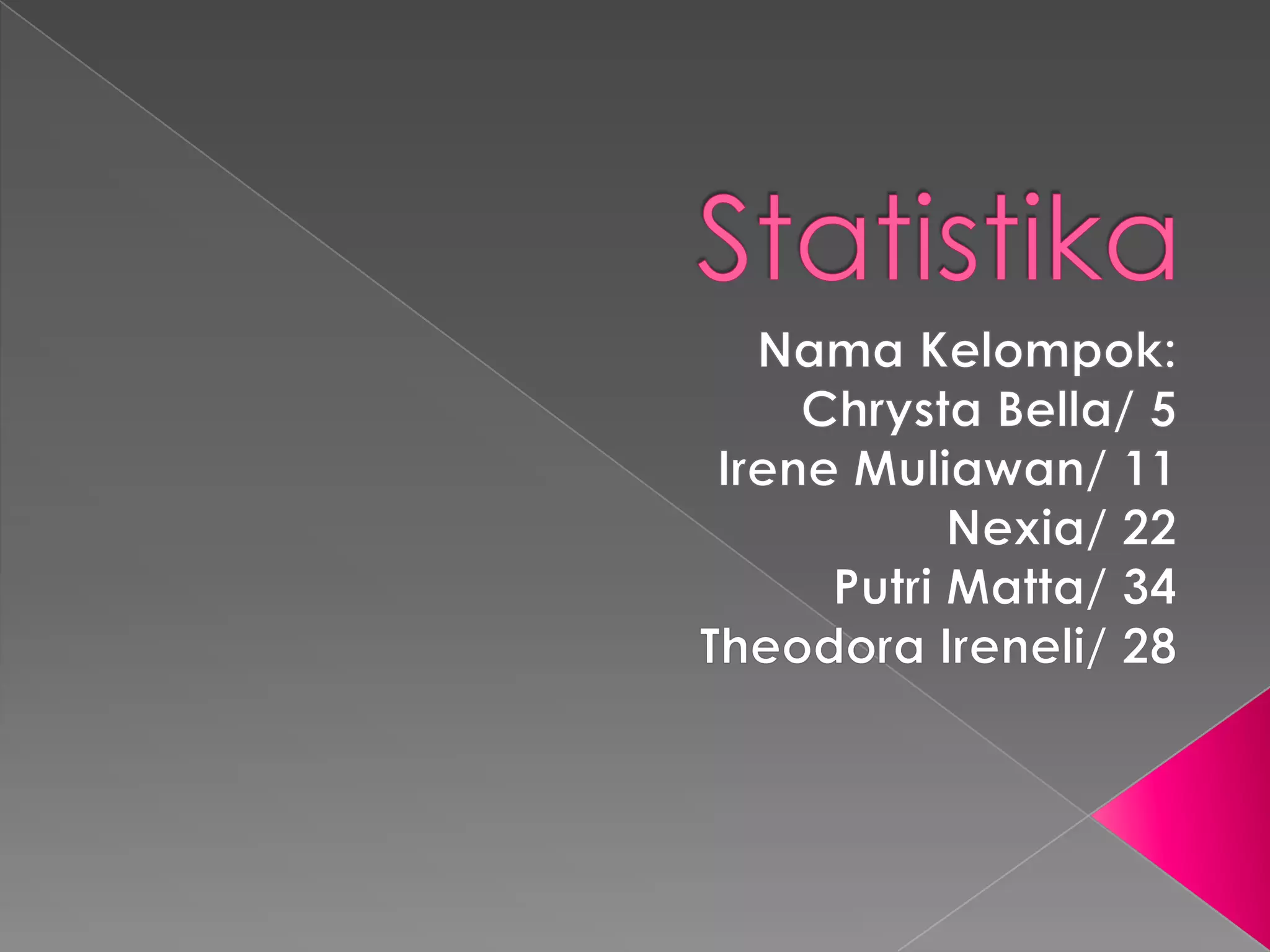 Statistika | PPT