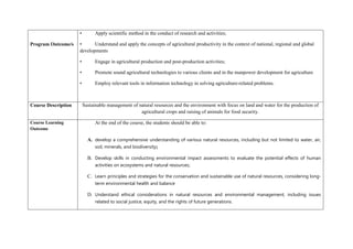 natural resources syllabus- college of agriculture | DOCX