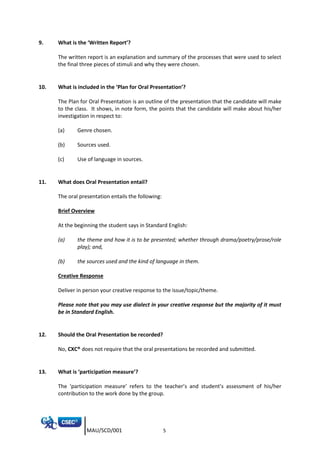 Edited Notes for CSEC® English Teachers and Students | PDF