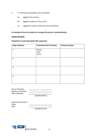 CXC Caribbean Secondary Education Certificate (CSEC) English | PDF