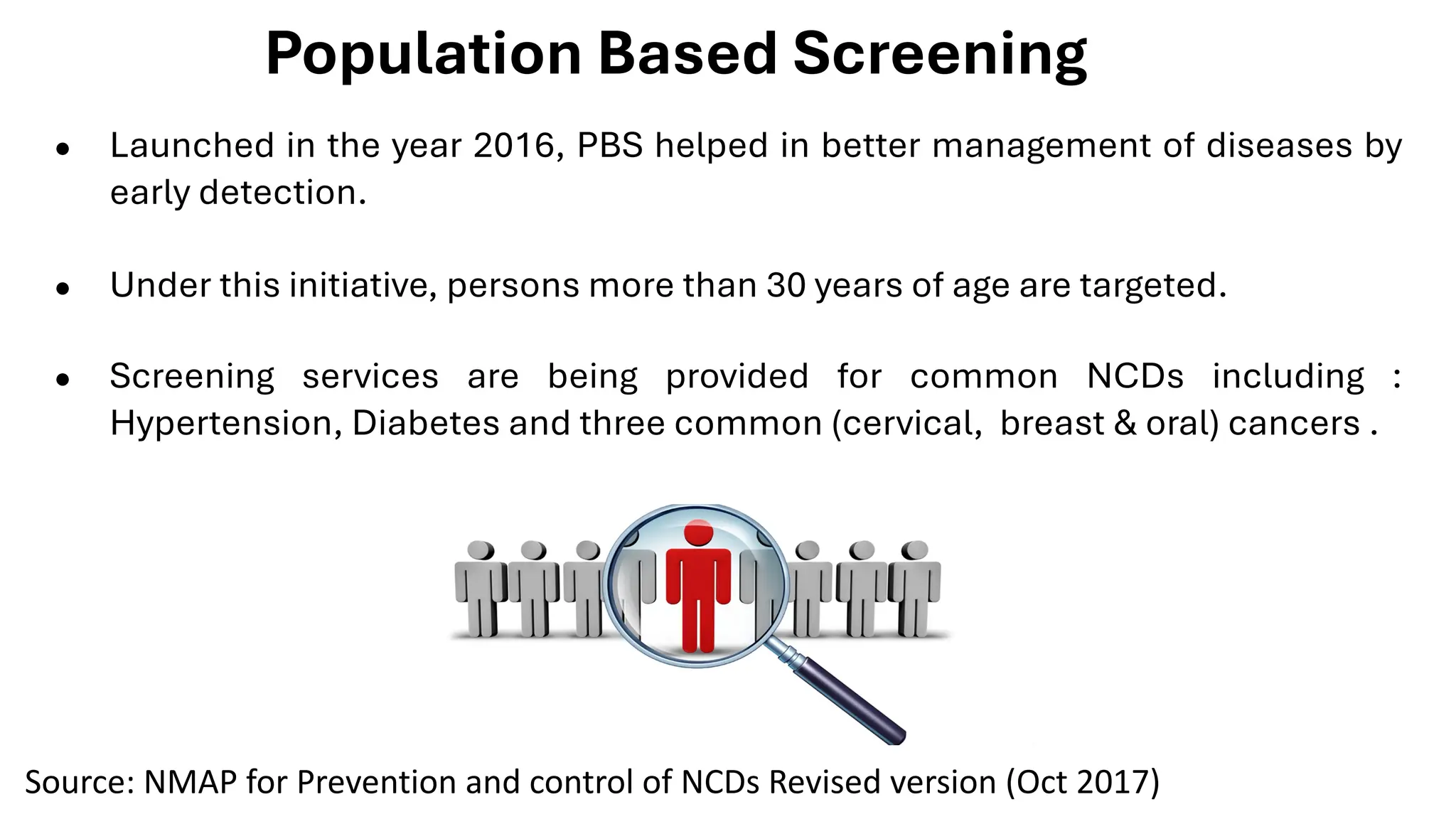 National programme for prevention and control of non communicable ...