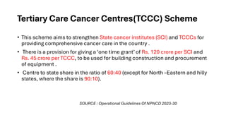 National programme for prevention and control of non communicable ...
