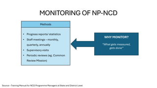 National programme for prevention and control of non communicable ...