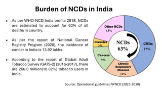 National programme for prevention and control of non communicable ...