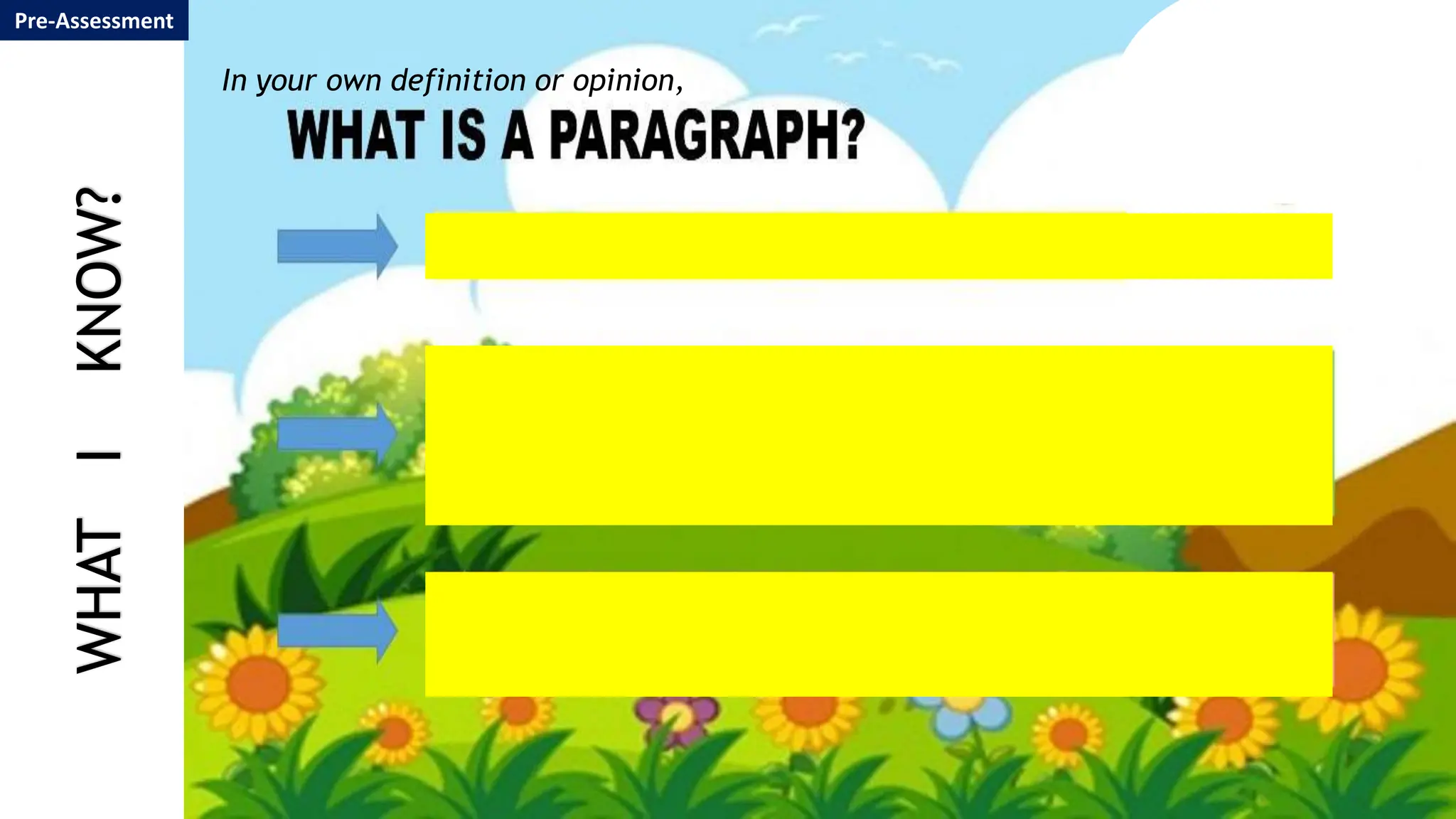 Recognizing the Simple Parts of a Paragraph.pptx