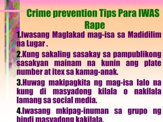 Rape law lectures | PPT