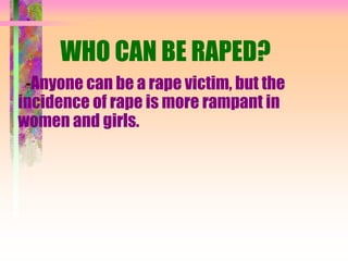 Rape law lectures | PPT