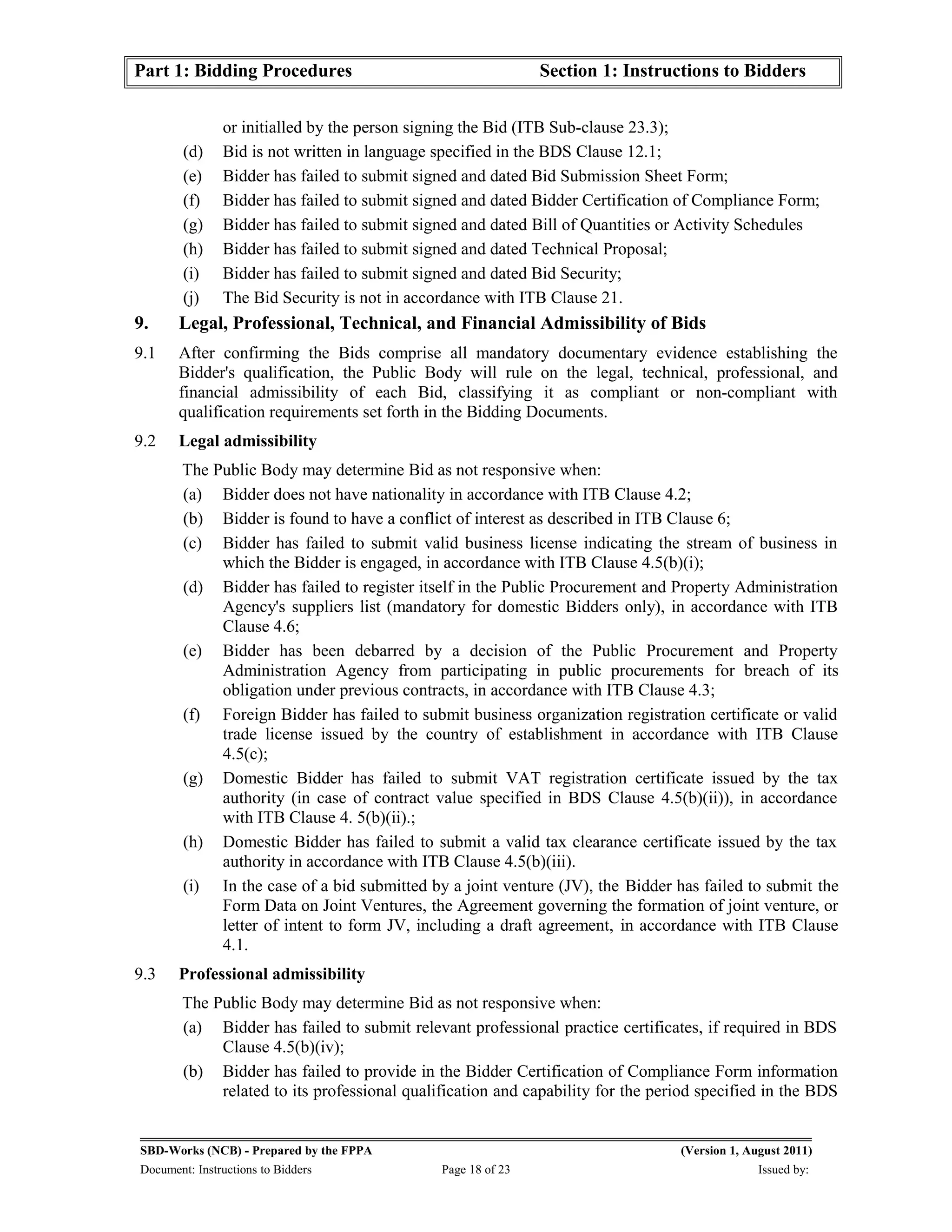 Edited sbd works (ncb)final november 2011 version | DOC