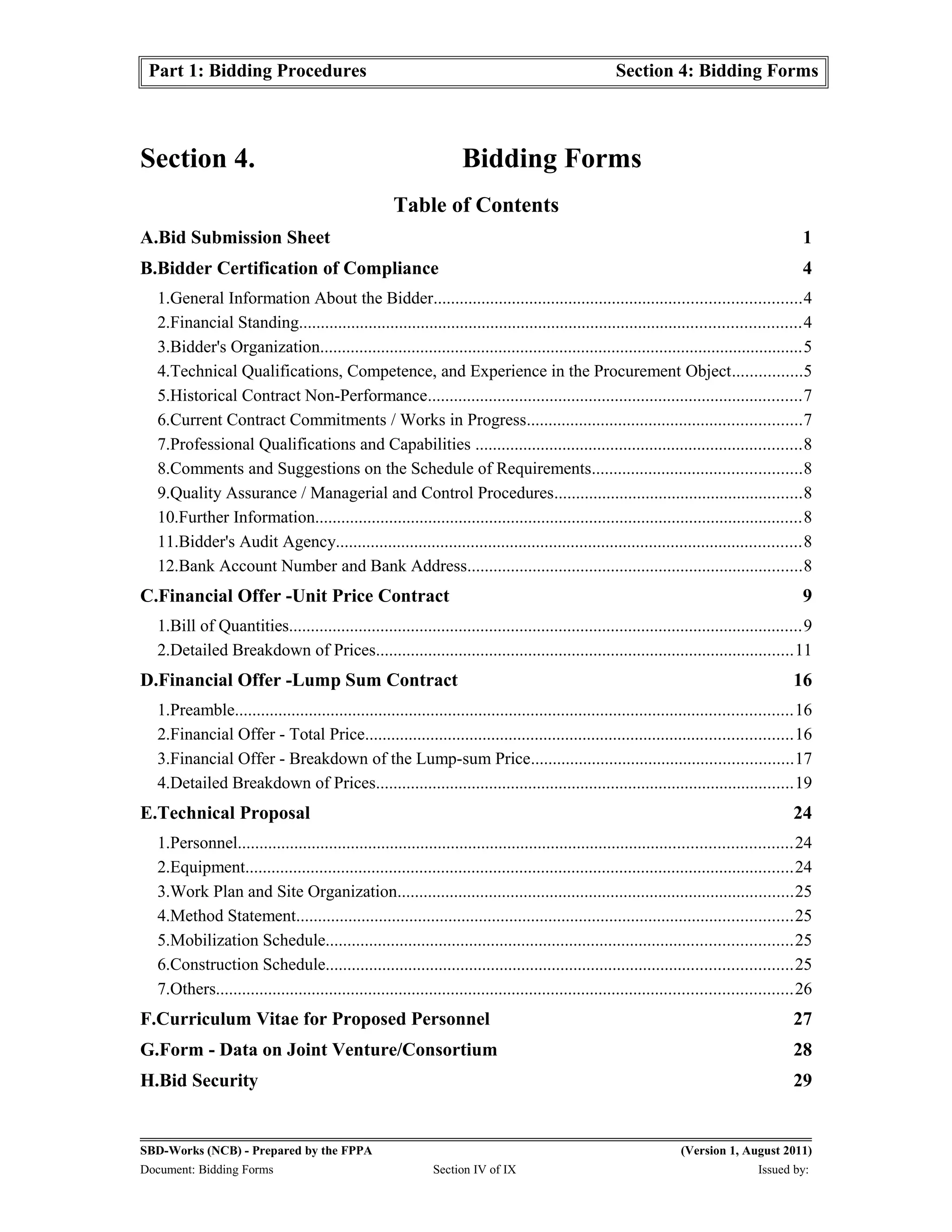 Edited sbd works (ncb)final november 2011 version | DOC