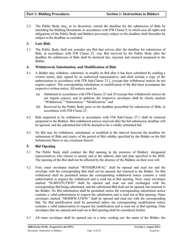 Edited sbd works (ncb)final november 2011 version | DOC