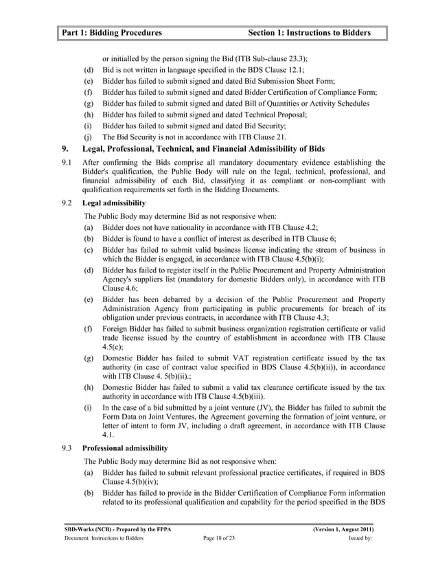 Edited sbd works (ncb)final november 2011 version | DOC