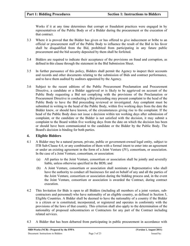 Edited sbd works (ncb)final november 2011 version | DOC