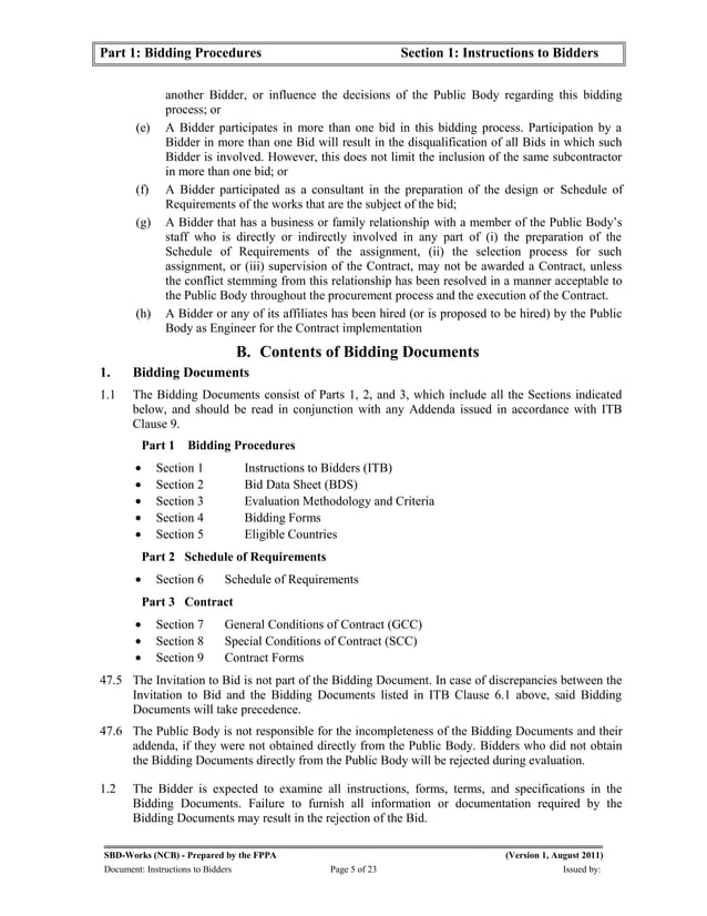 Edited sbd works (ncb)final november 2011 version | DOC