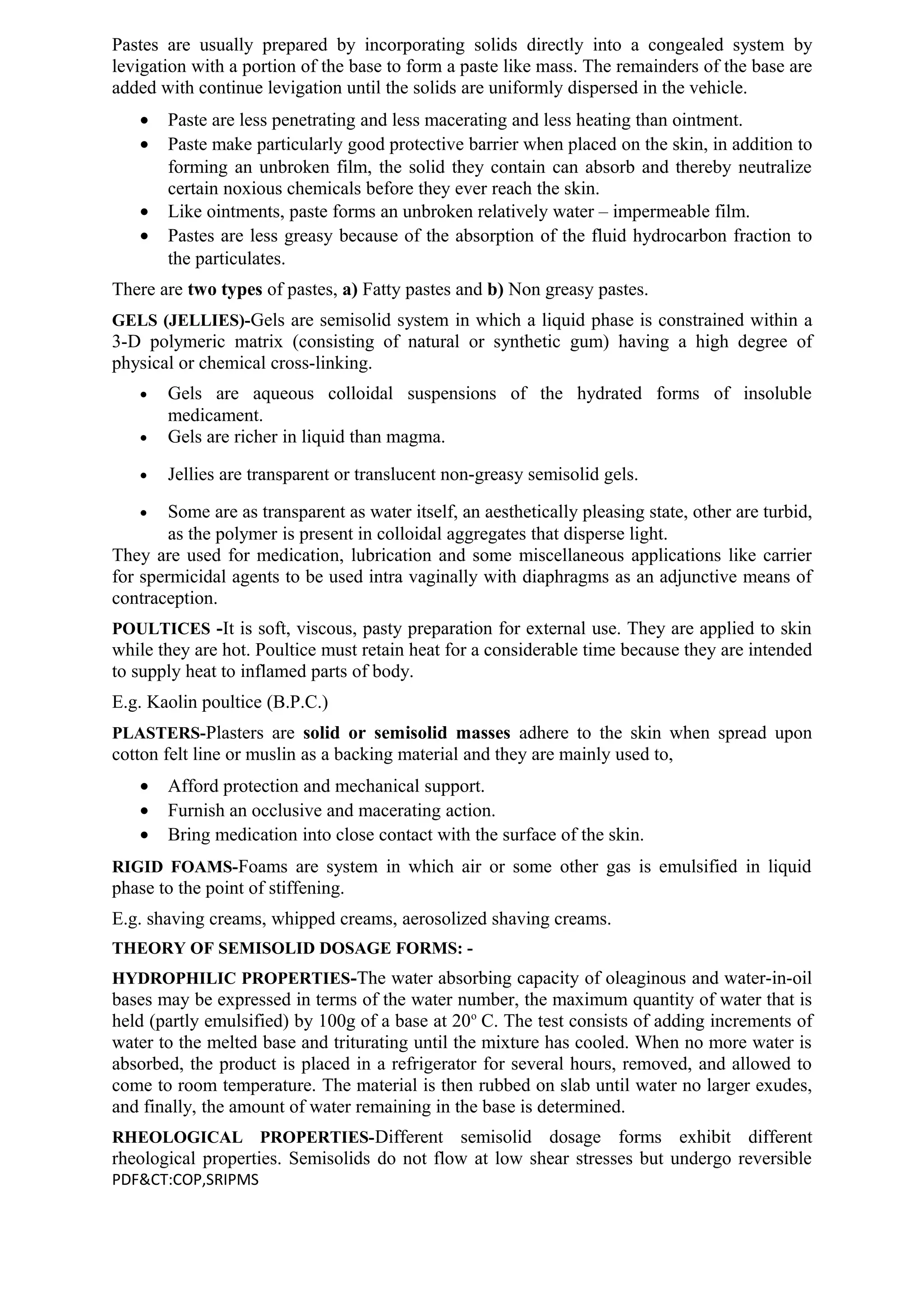 semisolid dosage forms | DOC